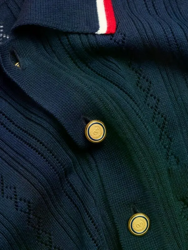 Valentino Garavani Navy Polo Shirt - Blue