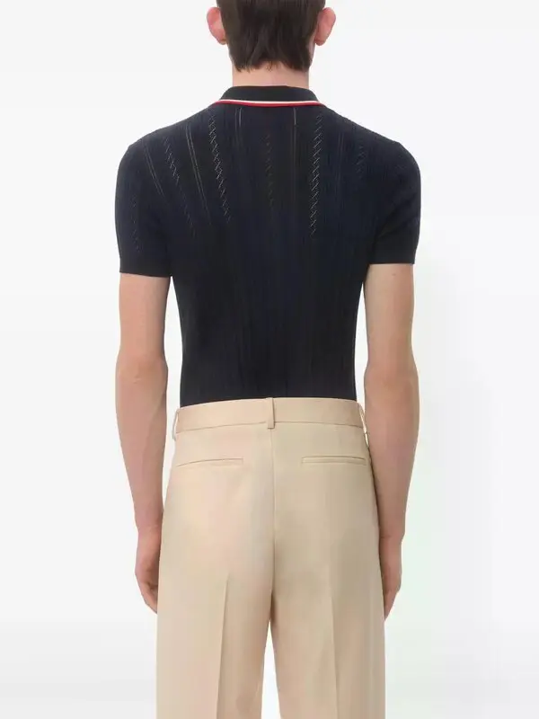 Valentino Garavani Navy Polo Shirt - Blue