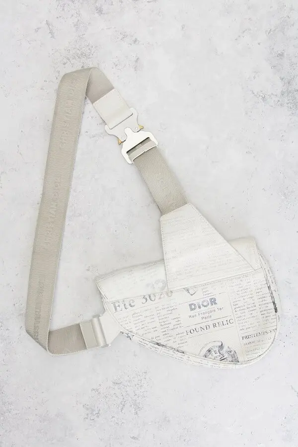 Dior Newspaper Saddle Bag