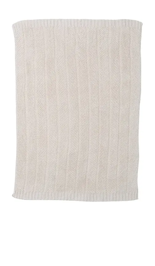Barefoot Dreams Bamboo Cozychic Herringbone Blanket