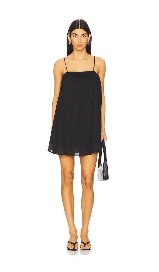 Seafolly Gathered Bandeau Mini Dress - Black