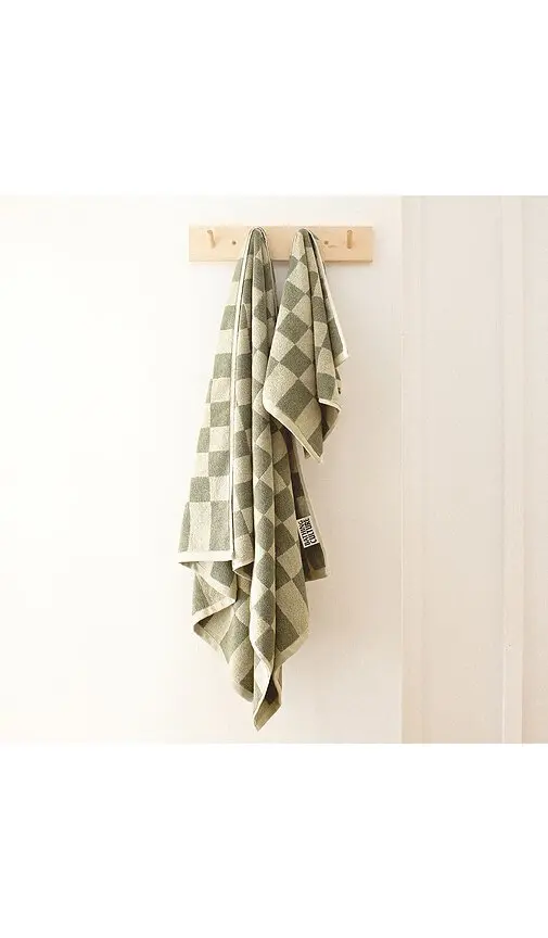 BATHING CULTURE Bathhouse Check Organic Body Towel