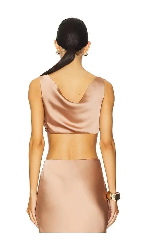 Norma Kamali Maria Cropped Top