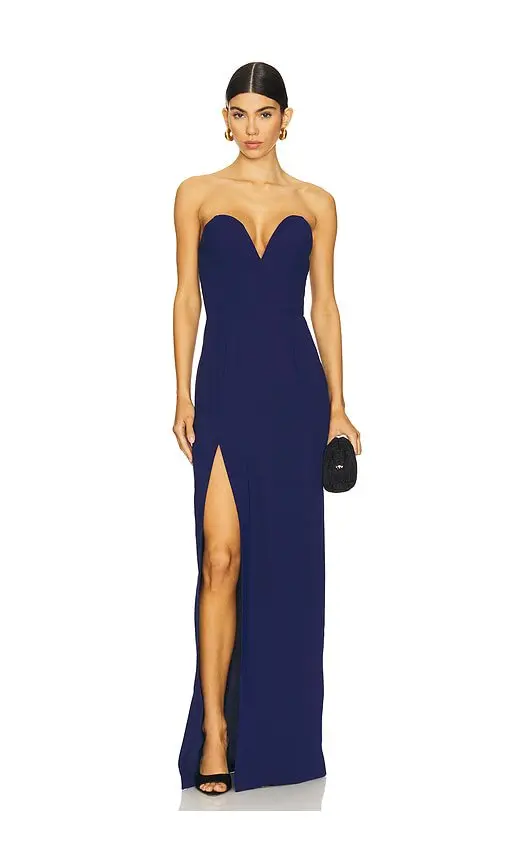 Amanda Uprichard X Revolve Cherri Gown - Navy