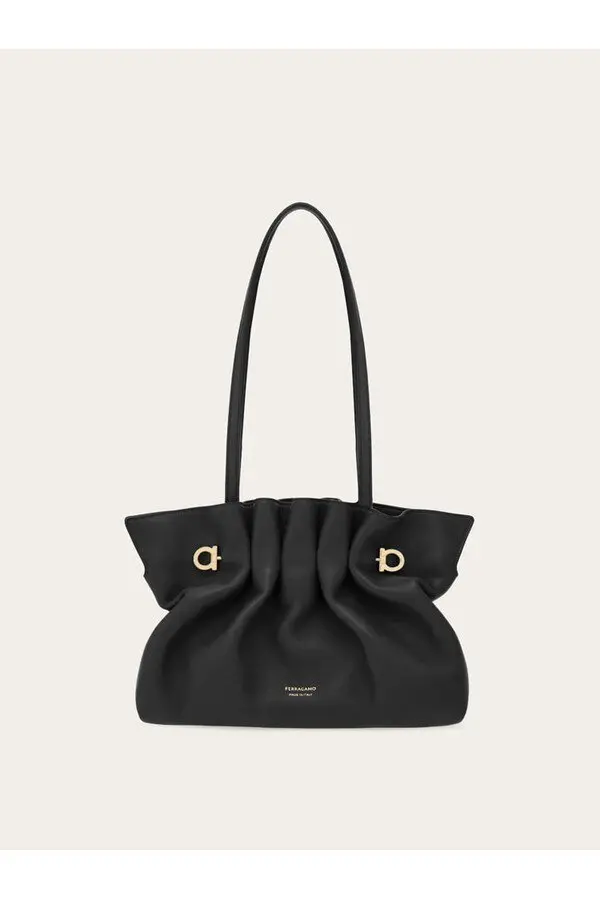 FERRAGAMO Soft-bag S - Black