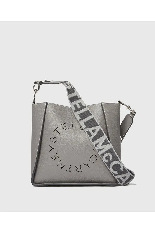 Stella McCartney Logo Square Crossbody Bag - Black