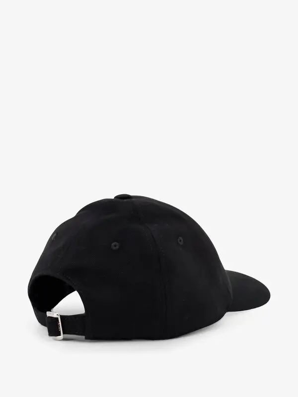 Fendi Stretch Cotton Baseball Cap With Logo Embroidery - Black