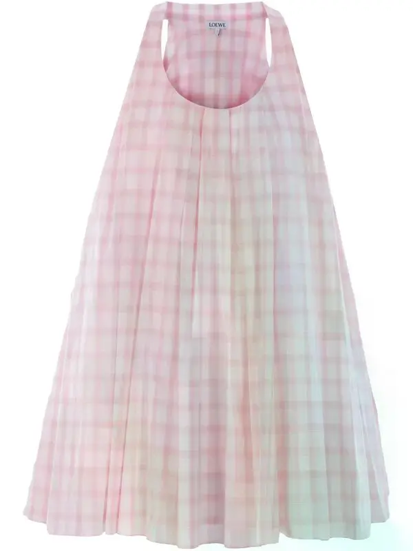 Loewe Checked Midi Dress