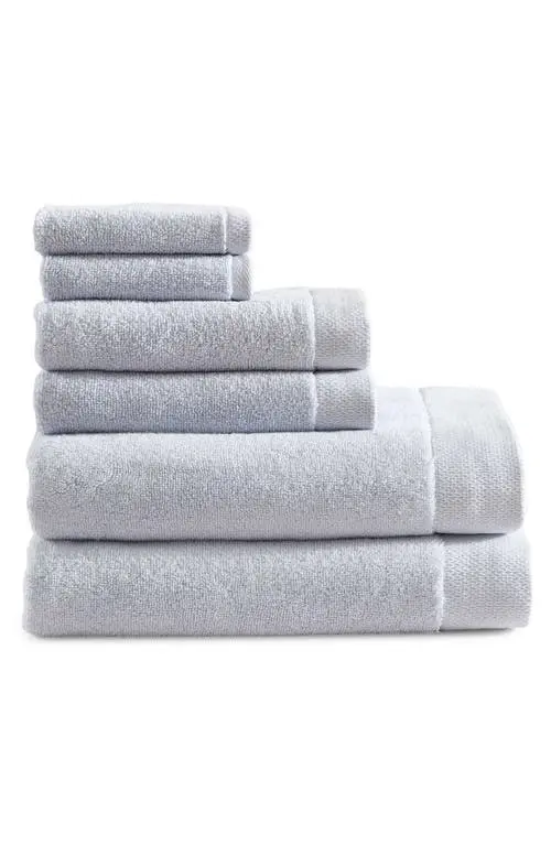 Calvin Klein Entwine 6-piece Bath Towel Set - Grey Mist Blue