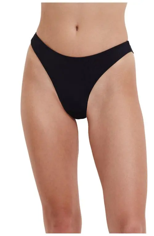 GOTTEX Solid Brazilian Bikini Bottom - Black