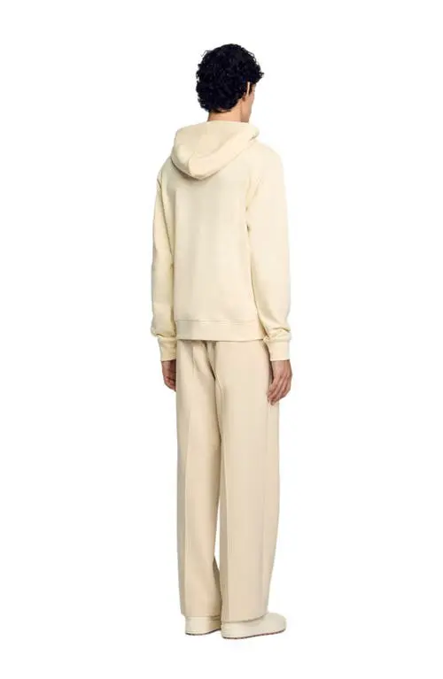 Sandro Square Cross Fleece Sweatshirt