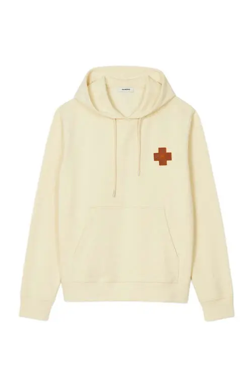 Sandro Square Cross Fleece Sweatshirt