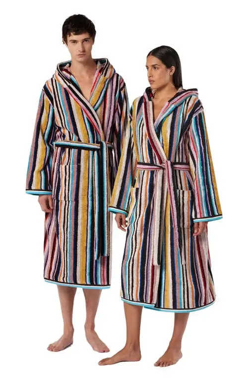 Missoni Chandler Cotton Terry Bathrobe With Lurex - Multicoloured