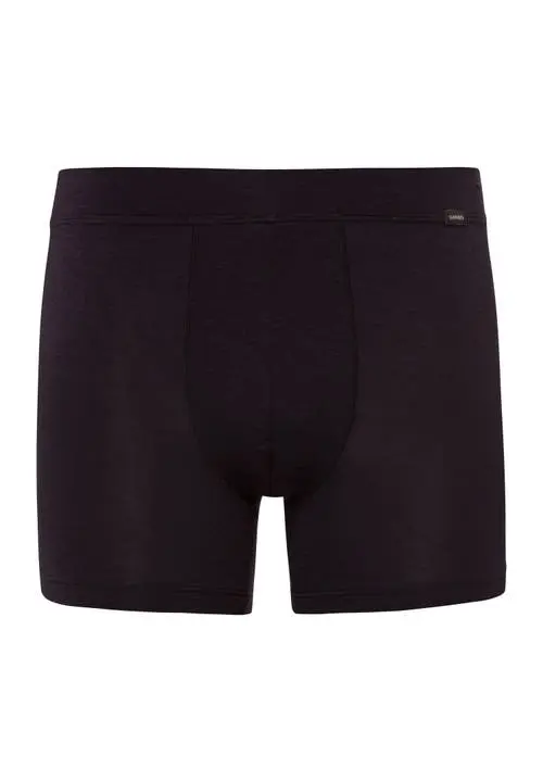 Hanro Natural Function Tencel™ And Cotton Boxer Brief - Deep Black