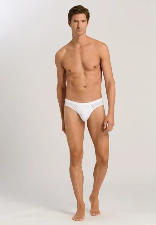 Hanro Cotton Sporty Cotton Low Rise Brief - White