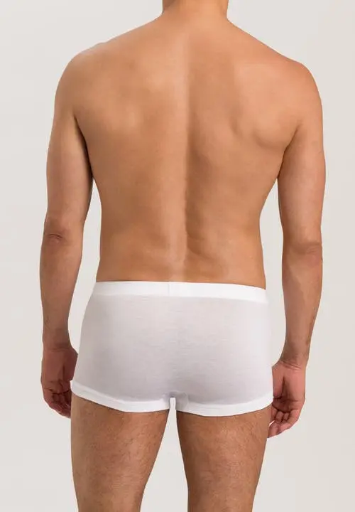Hanro Cotton Sporty Cotton Knit Boxer Brief - White