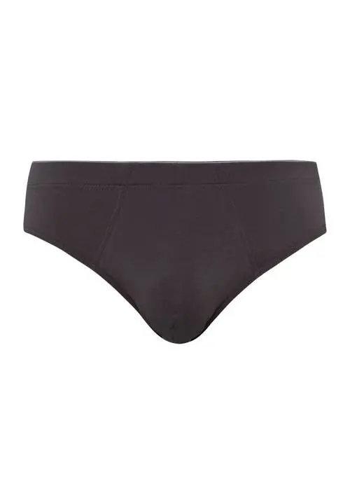 Hanro Cotton Superior Cotton Brief - Coal Grey