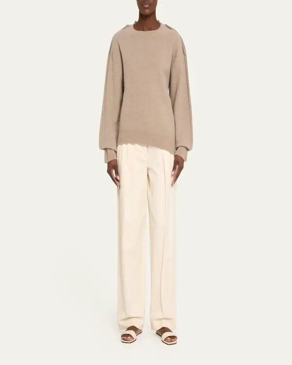 AISLING CAMPS Sculpted Merino Wool Pullover