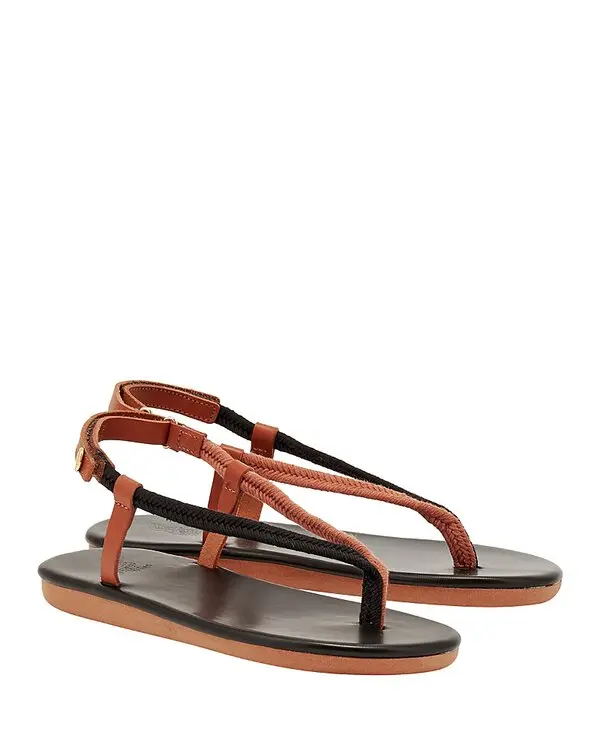 ANCIENT GREEK SANDALS Zoi Sandals - Black/tan