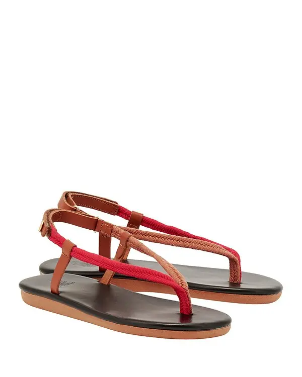 ANCIENT GREEK SANDALS Zoi Sandals - Red/tan