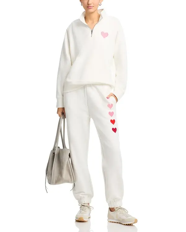 Vintage Havana Embroidered Heart Ankle Joggers
