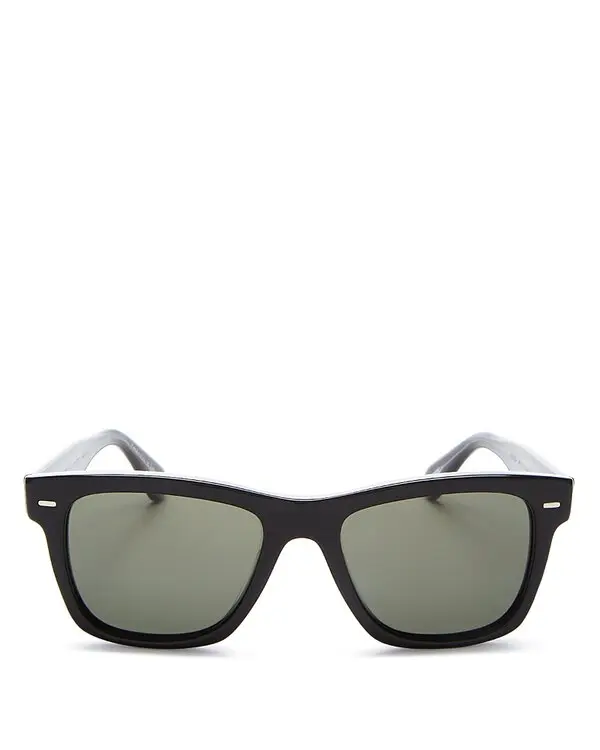 Oliver Spencer Polarized Square Sunglasses - Black