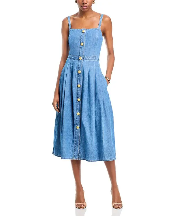 L'Agence Esmeralda Midi Dress