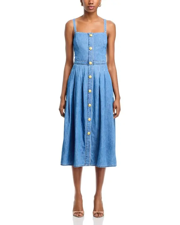 L'Agence Esmeralda Midi Dress