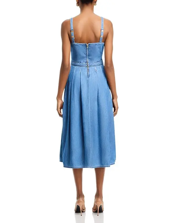 L'Agence Esmeralda Midi Dress