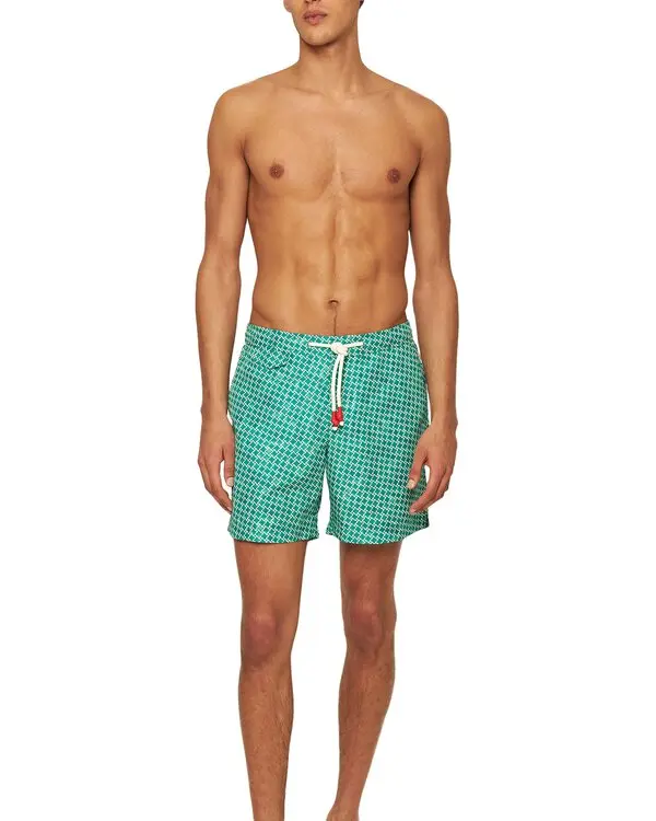 Orlebar Brown Standard High Low Geo Swim Trunks