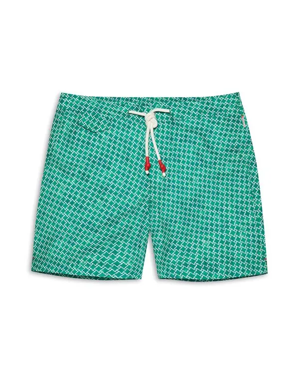 Orlebar Brown Standard High Low Geo Swim Trunks