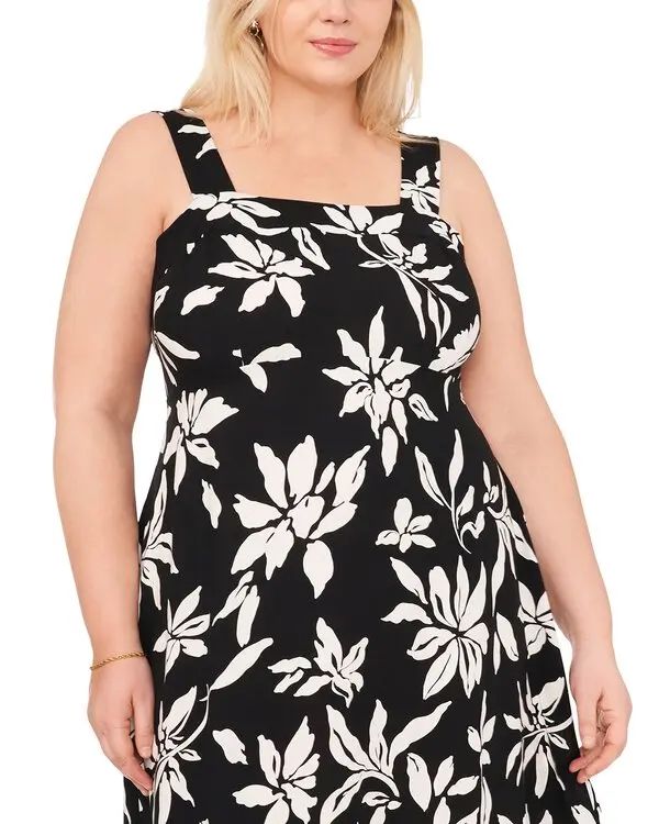 Vince Camuto Plus Square Neck Maxi Dress In Rich Black - 51% Off |  Editorialist