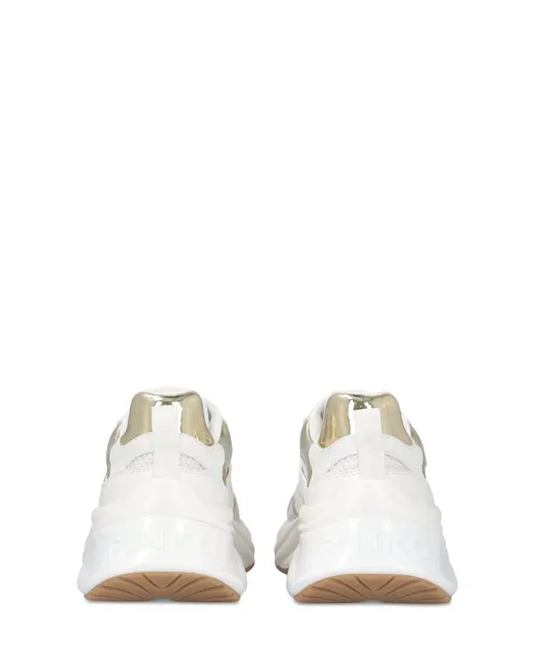 Pinko Ariel Lace-up Sneakers - White/platinum