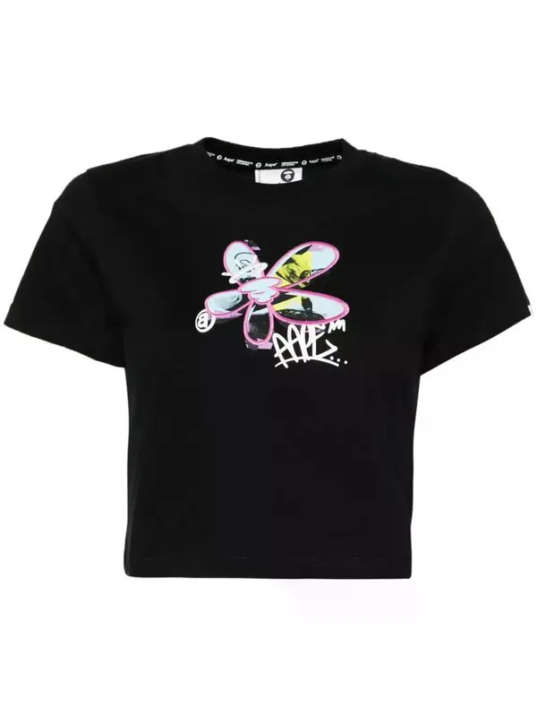 A BATHING APE Aape * Graphic Print T-shirt