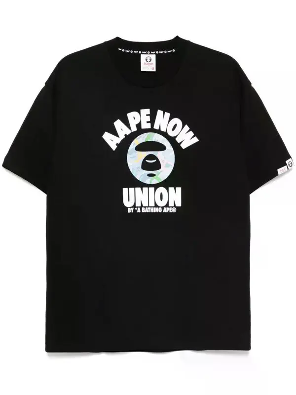 AAPE BY *A BATHING APE Moonface Logo Short Sleeves Tee