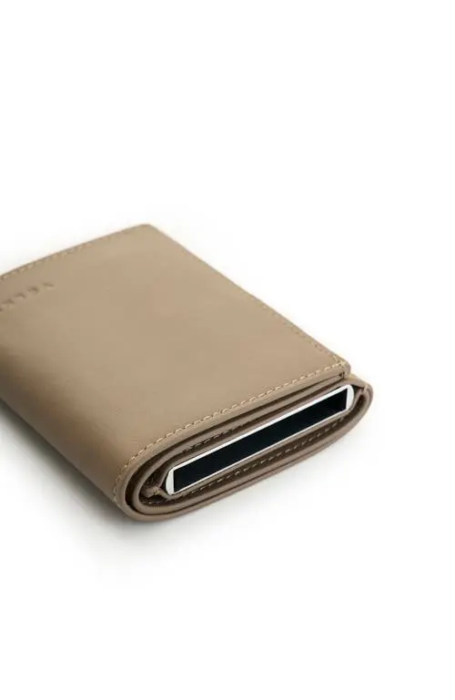 VELEZ Garry Tech Leather Card Holder - Grey