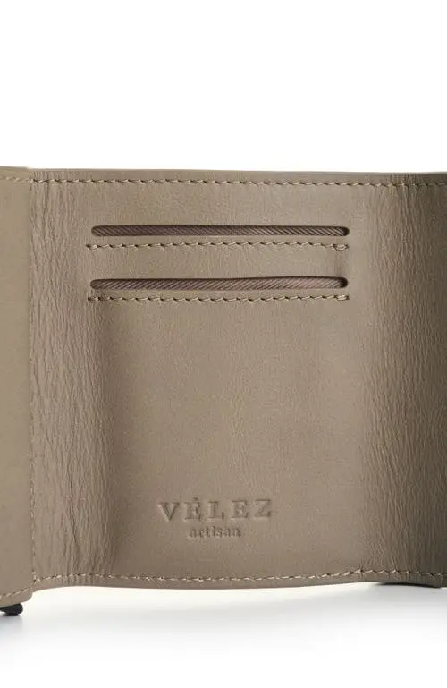 VELEZ Garry Tech Leather Card Holder - Grey