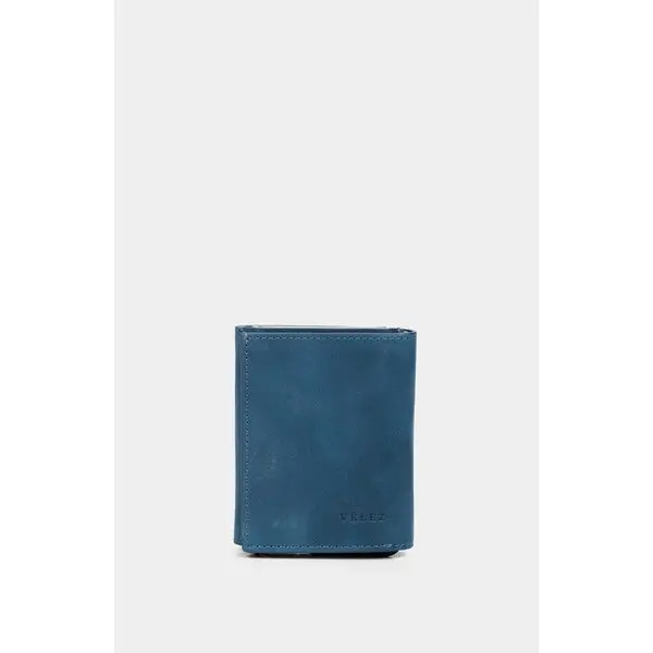VELEZ Garry Tech Leather Card Holder - Light Blue