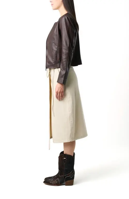 VELEZ Denver Leather Jacket With Artisan Details