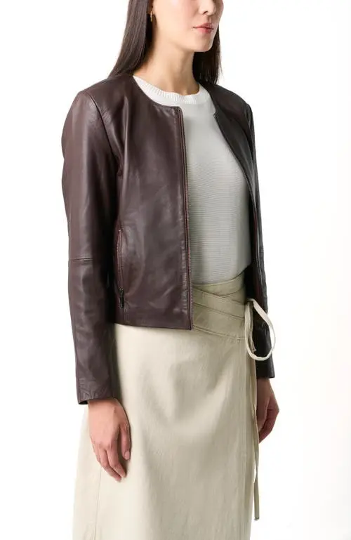 VELEZ Denver Leather Jacket With Artisan Details