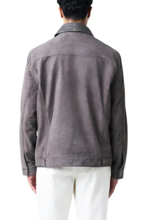 VELEZ Aron Suede Trucker Jacket