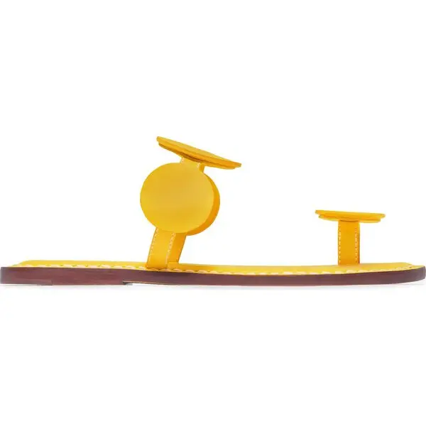 Bernardo New Moon Toe Loop Sandal - Sunrise Yellow