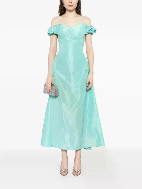 SAIID KOBEISY Midi Taffeta Dress