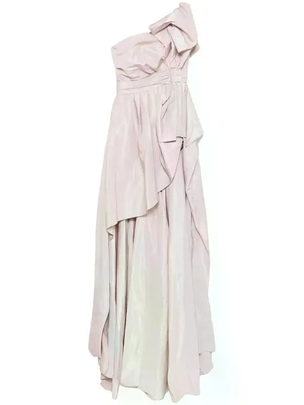 SAIID KOBEISY Strapless Taffeta Dress