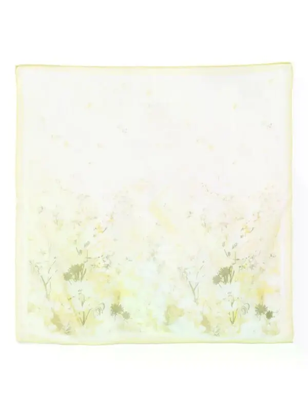 SAIID KOBEISY Silk Chiffon Scarf - Yellow