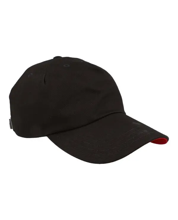 Alexander McQueen Logo Embroidered Baseball Cap - Black/red