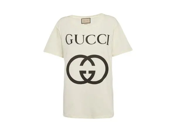 Gucci Interlocking Gg Logo Printed T-shirt