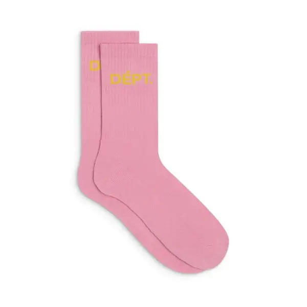 GALLERY DEPT. Logo Socks - Candy Pink