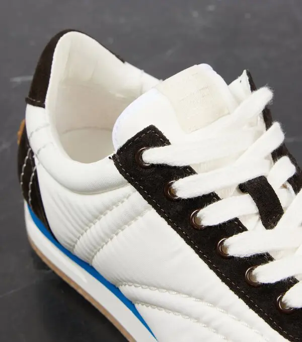 TOTEME Suede-trimmed Sneakers - Brown
