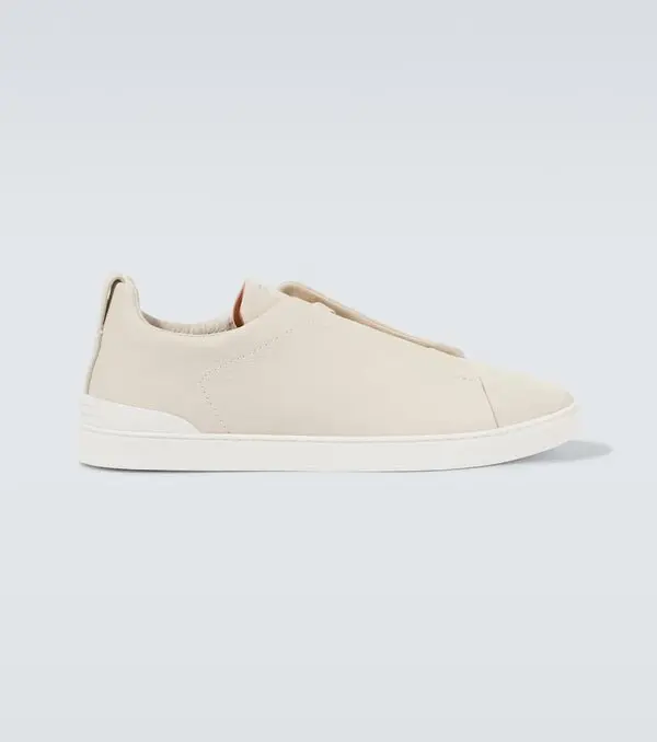 Zegna Triple Stitch Sneakers - Beige